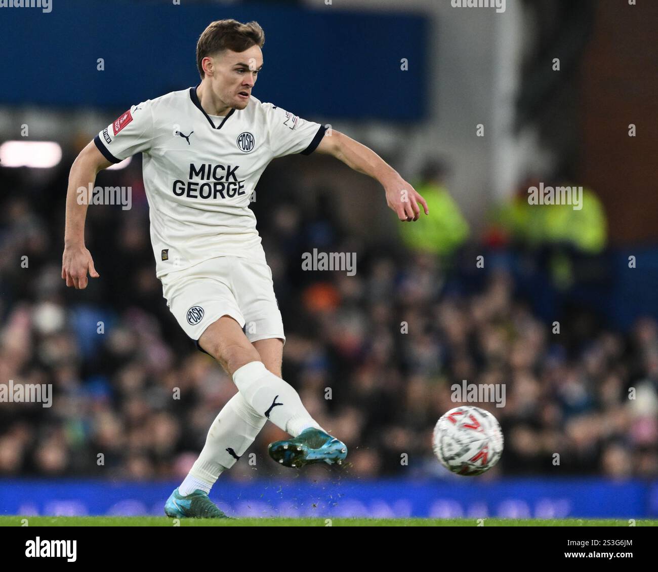Liverpool, UK. 09th Jan, 2025. Archie Collins of Peterborough United ...
