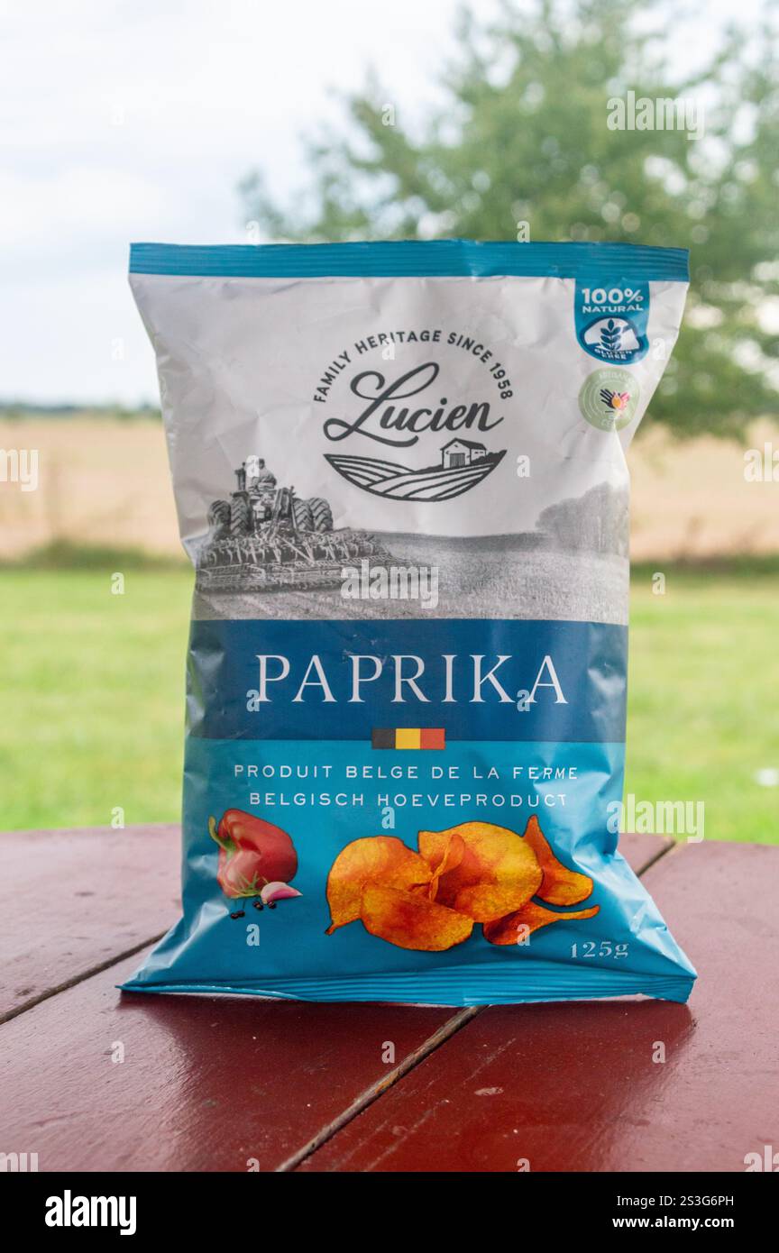 Olesnica Mala, Poland - August 25, 2024: Lucien paprika flavoured ...