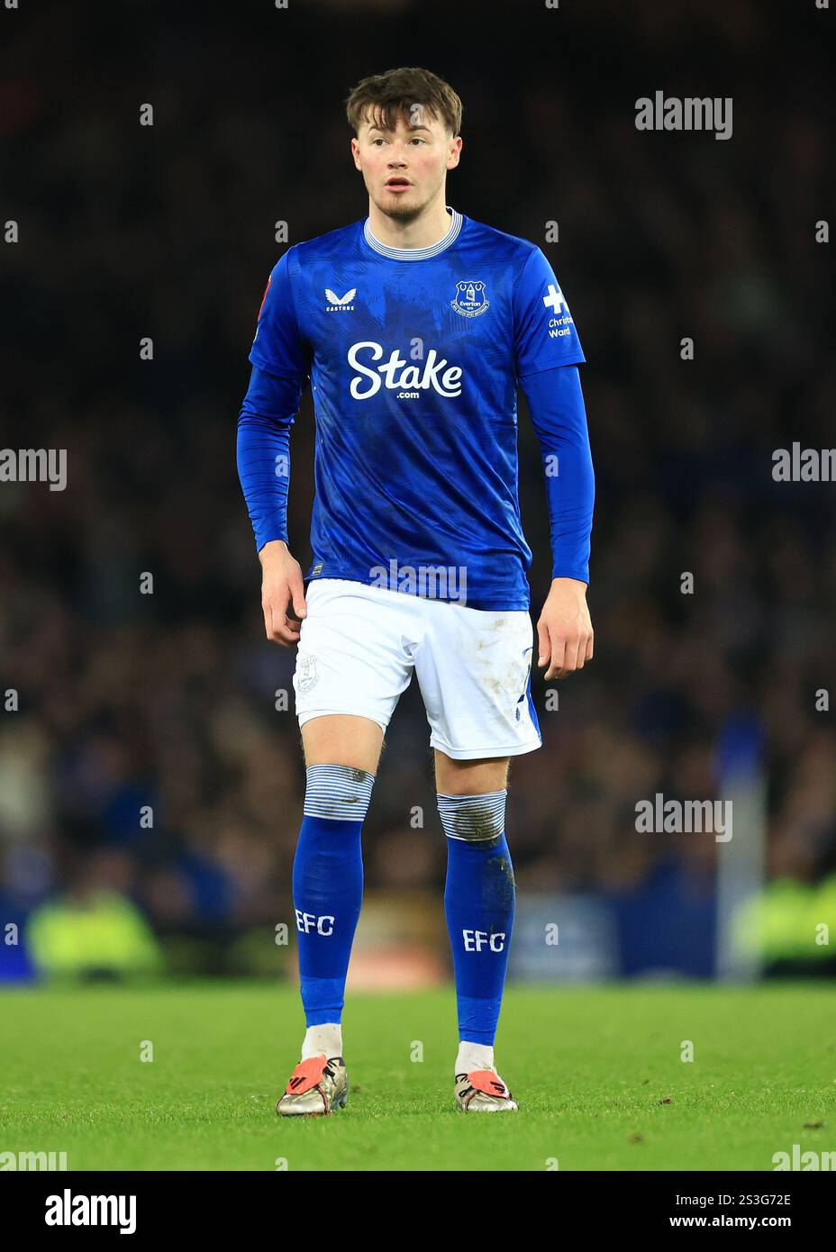 Liverpool, England, 9th January 2025. Nathan Patterson of Everton ...