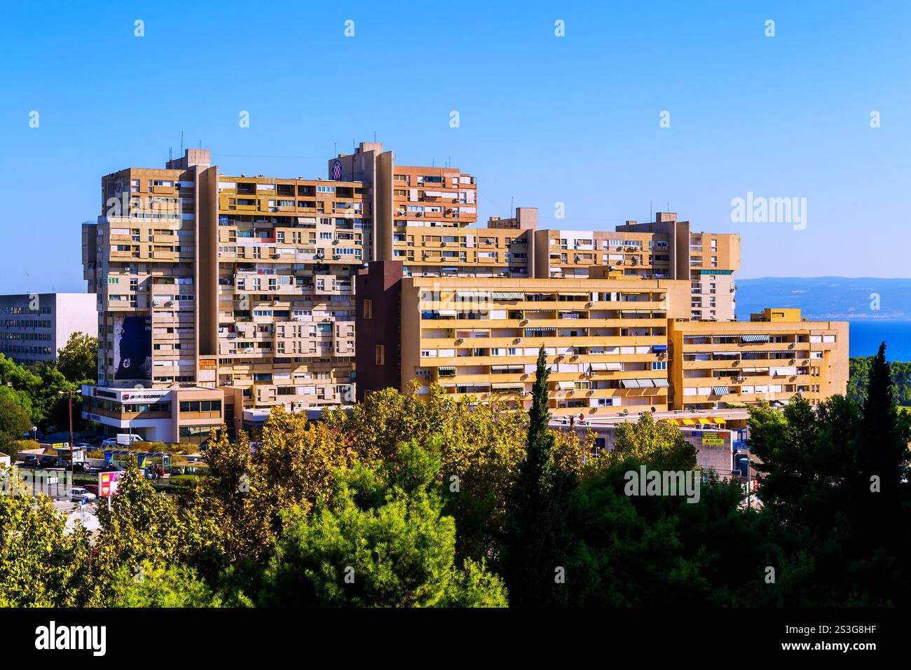 Block of buildings in Split Stock Photo - Alamy