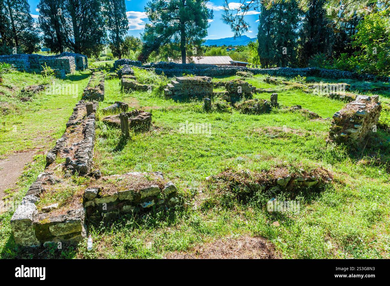 Remains of Roman villa rustica that dates from the early fourth century ...