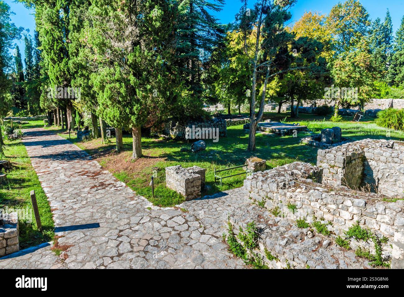 Remains of Roman villa rustica that dates from the early fourth century ...