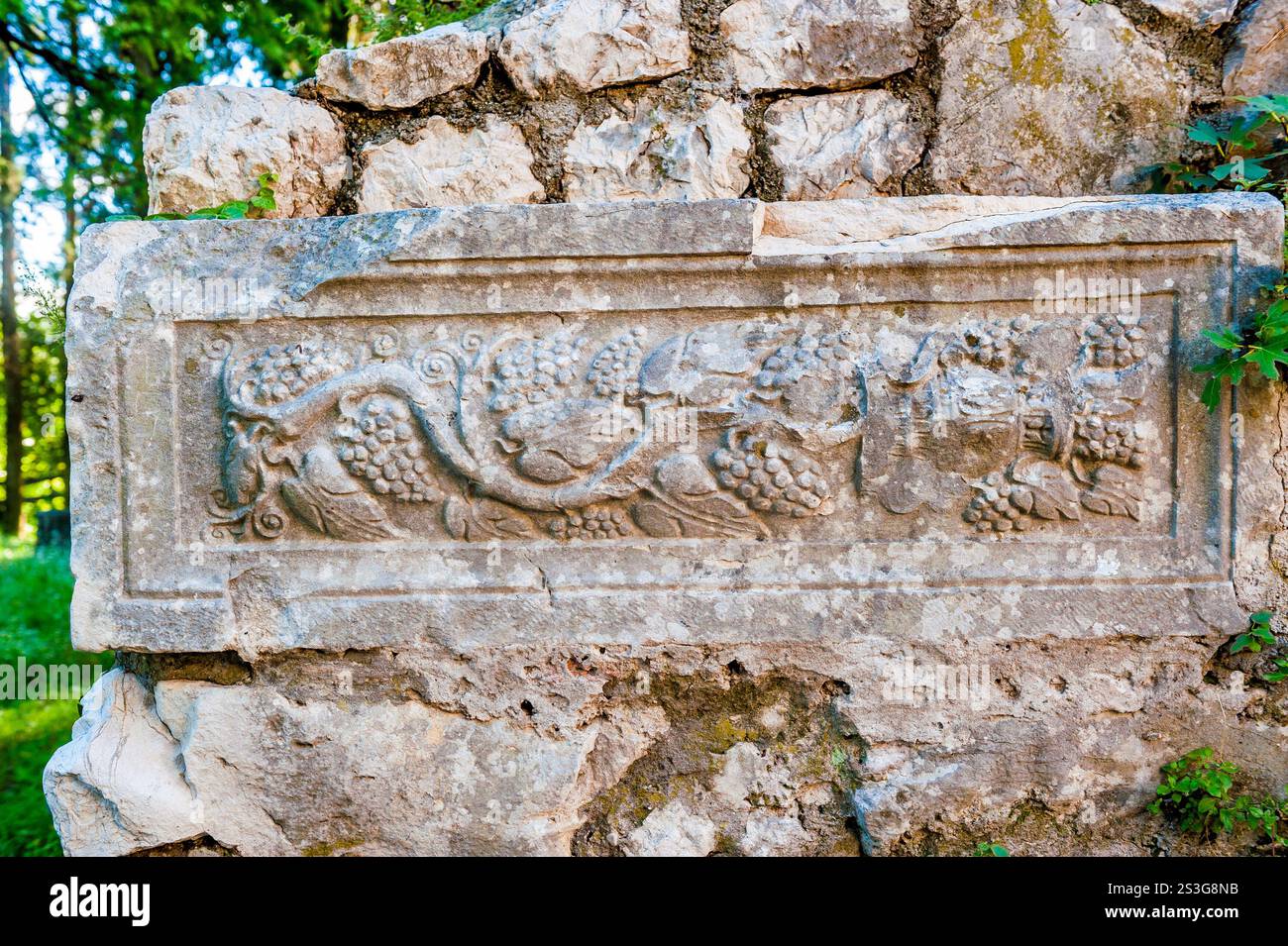 Remains of Roman villa rustica that dates from the early fourth century ...