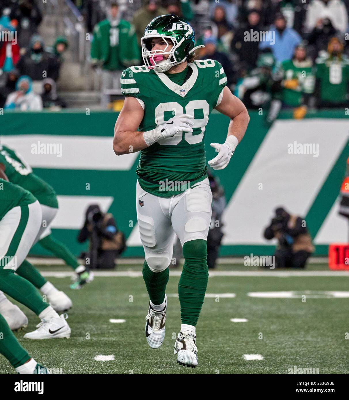 New York Jets tight end Jeremy Ruckert (89) during a NFL game against ...