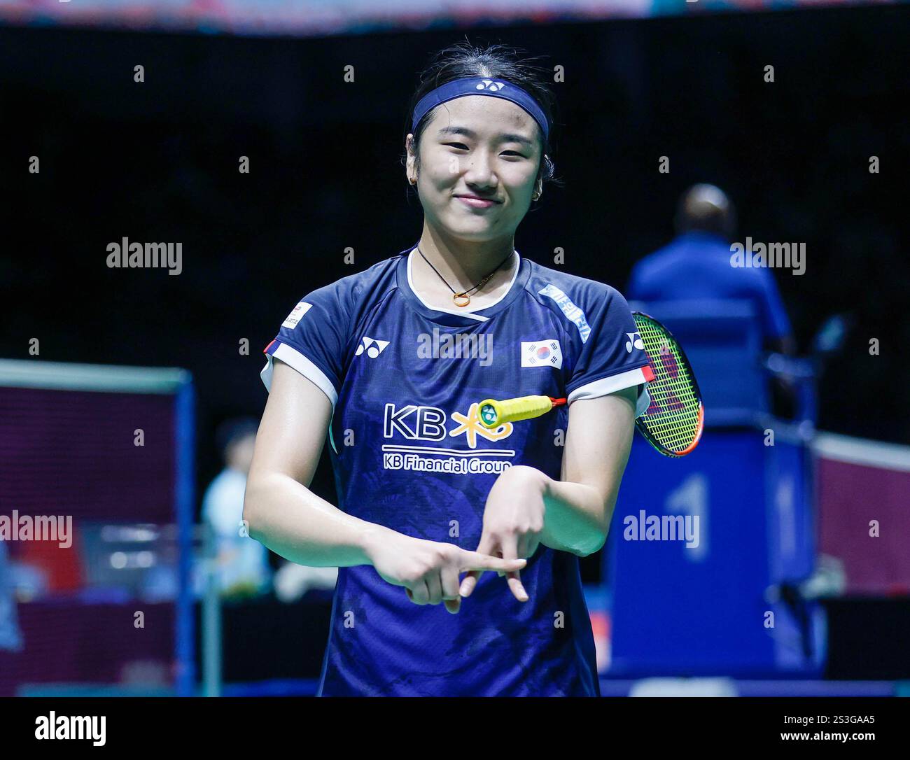 Kuala Lumpur, Malaysia. 09th Jan, 2025. An Se Young of Korea celebrates ...