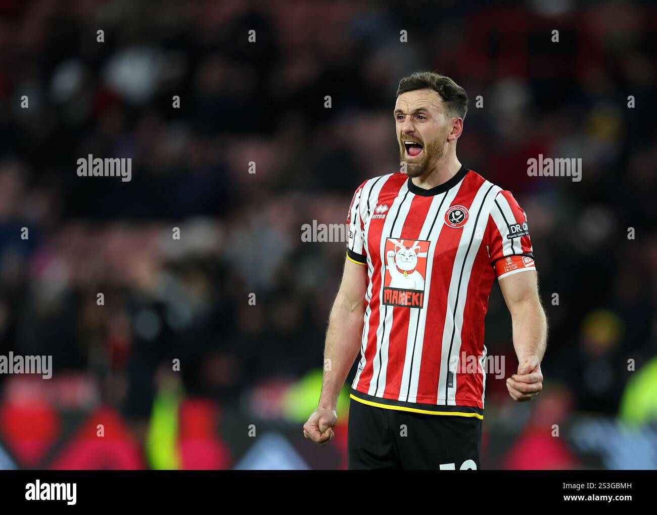 Sheffield, UK. 9th Jan, 2025. Jack Robinson of Sheffield United during ...