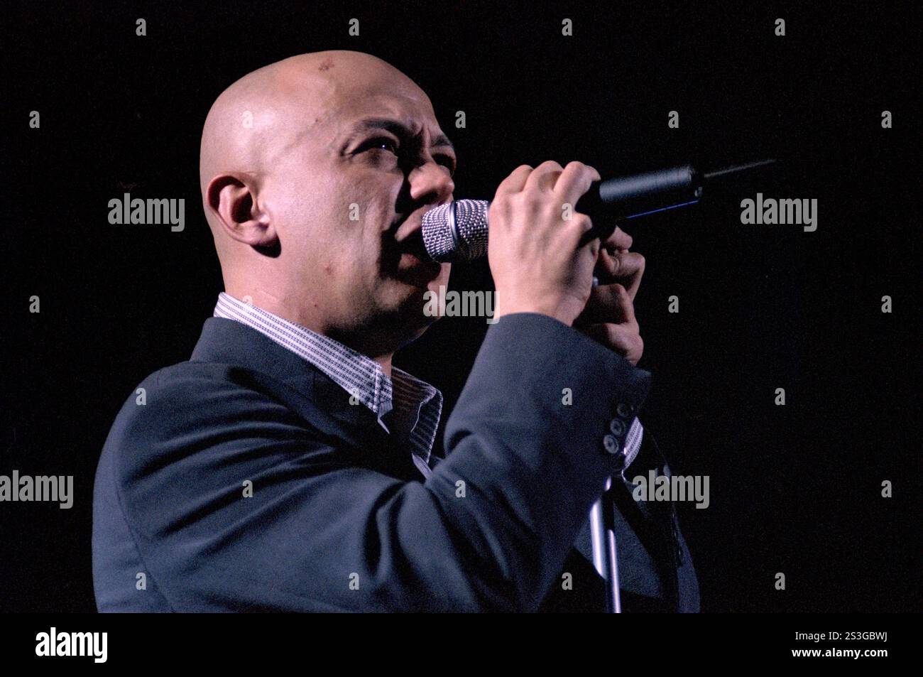 Milan Italy 25/02/2000: Enrico Ruggeri,Italian singer,during the live ...