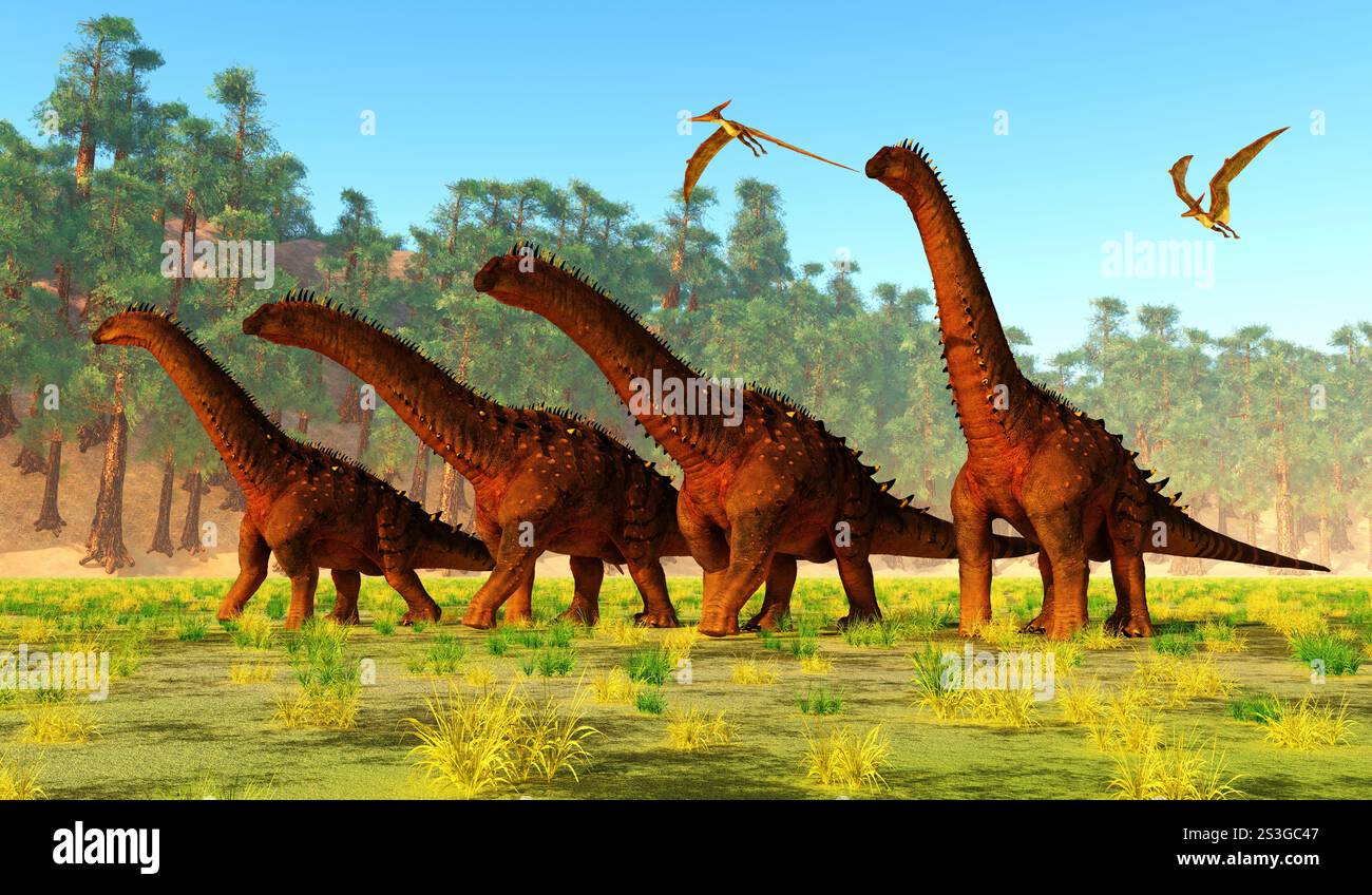 Alamosaurus was a Titanosaur sauropod herbivorous dinosaur that lived ...