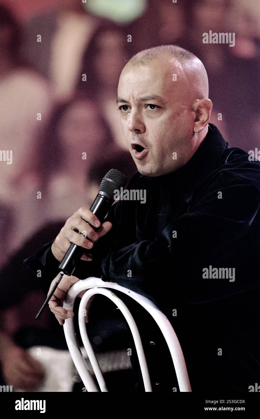 Milan Italy 08/06/1997: Enrico Ruggeri,Italian singer,during the ...