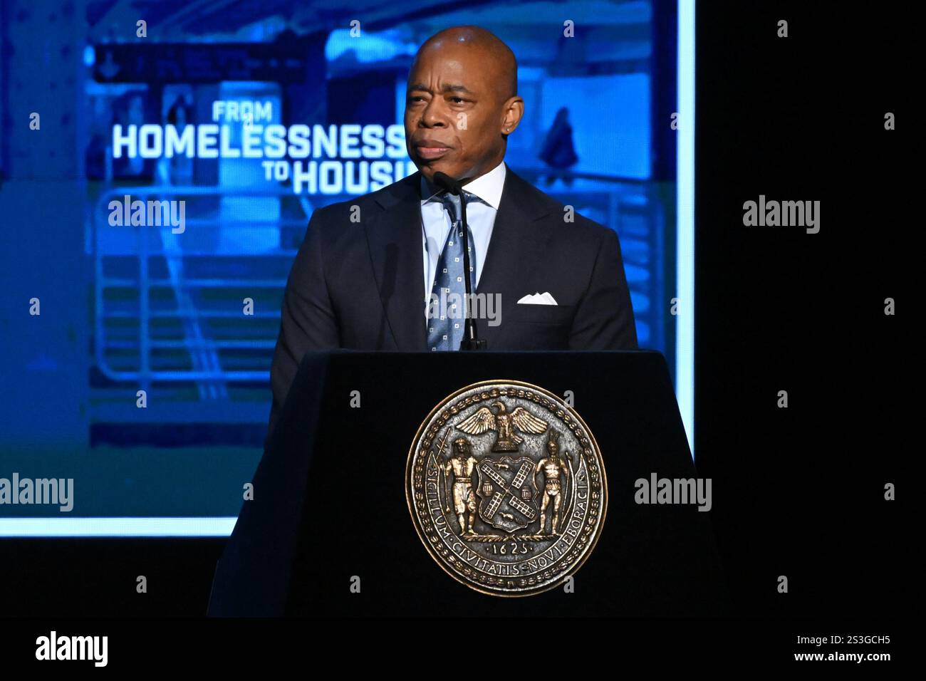 New York City Mayor Eric Adams delivers his fourth State of the City ...