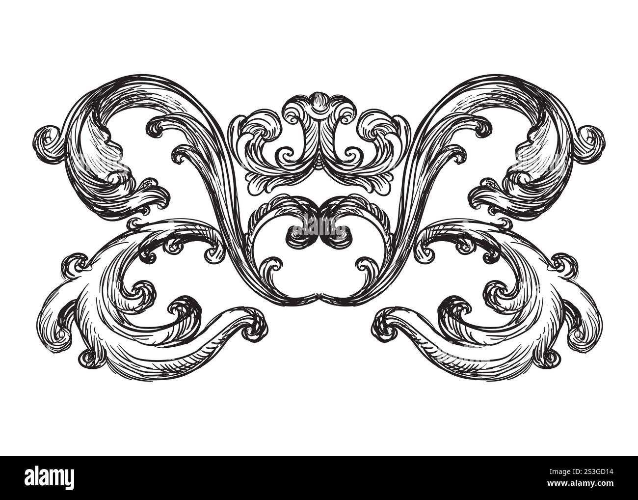 Beautiful hand drawing design element vector illustration Stock Vector ...