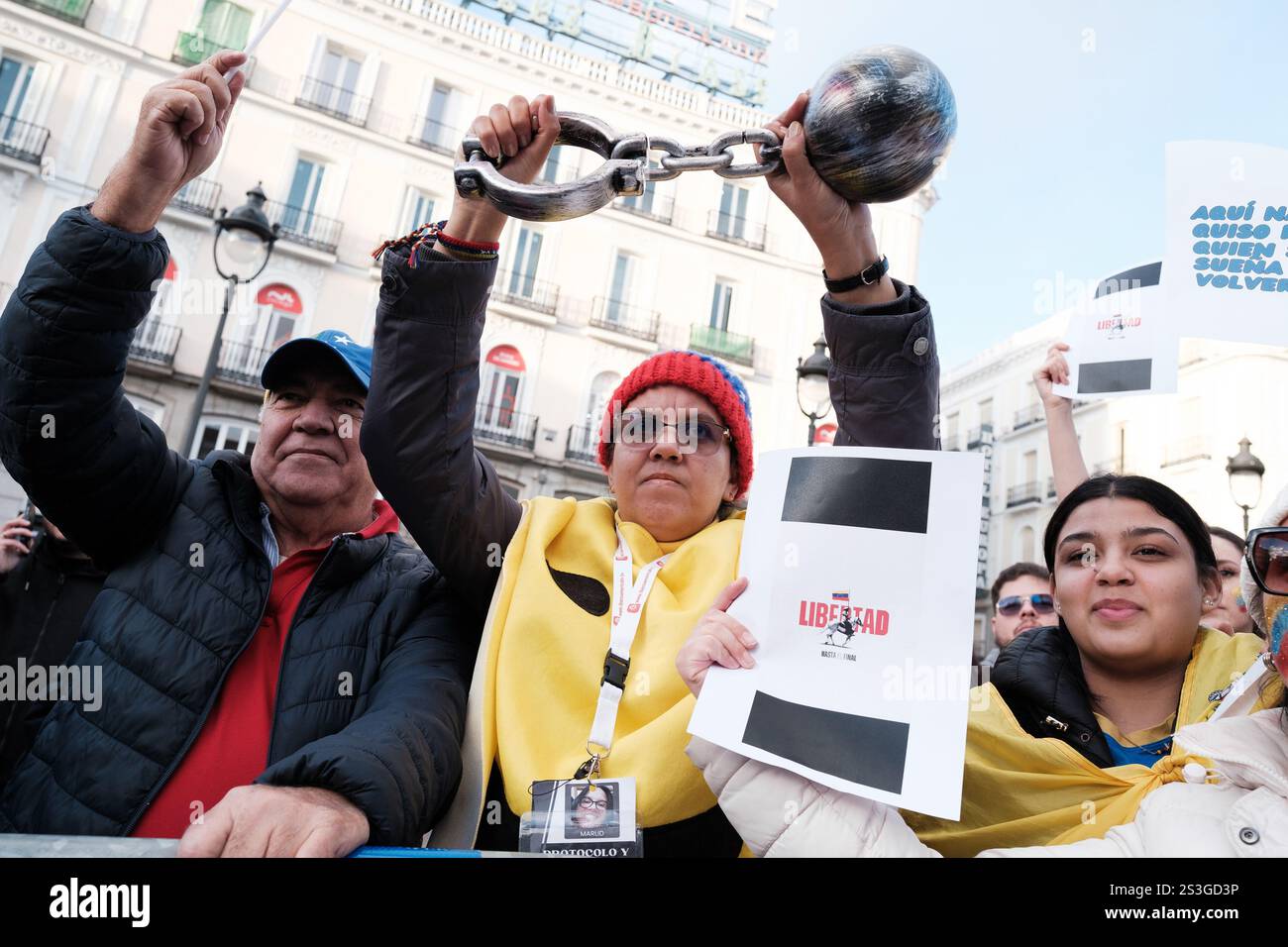 Protesters during a demonstration for democracy in Venezuela, against ...
