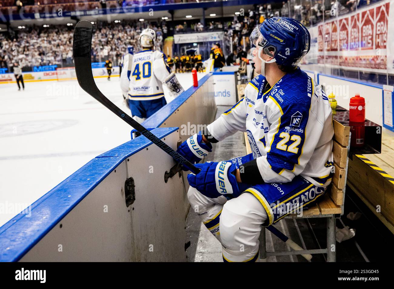 Leksand, Sverige. 09th Jan, 2025. 250109 Leksands Lukas Vejdemo under ishockeymatchen i SHL ...