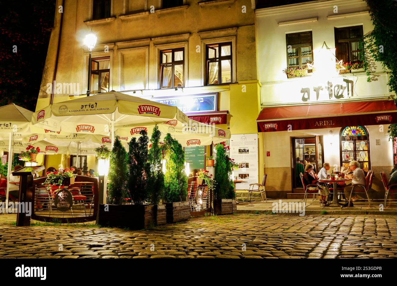 The Ariel, famous jewish restaurant in Krakow, Poland Stock Photo - Alamy
