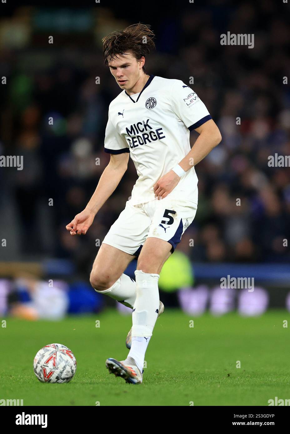 Liverpool, UK. 9th Jan, 2025. Oscar Wallin of Peterborough Utd during ...