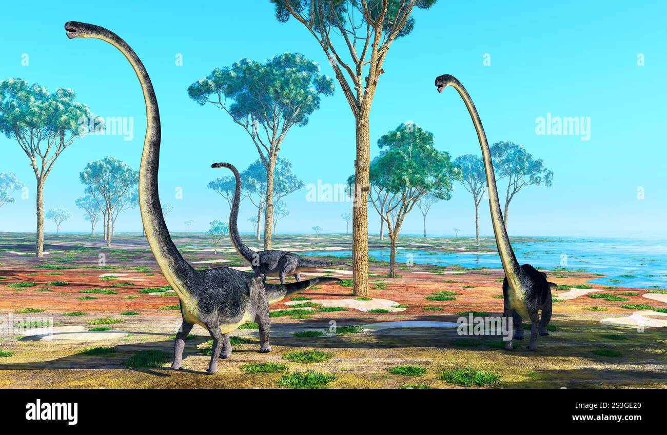 Omeisaurus was a herbivorous dinosaur that lived in the Jurassic Period ...