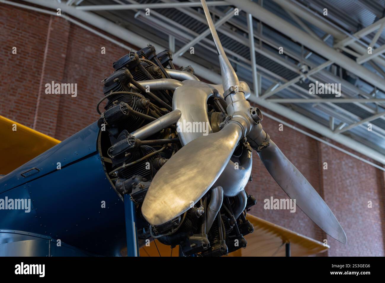 Oslo, Norway 1 May, 2022: Airplane Engine and Propeller Exhibit at ...
