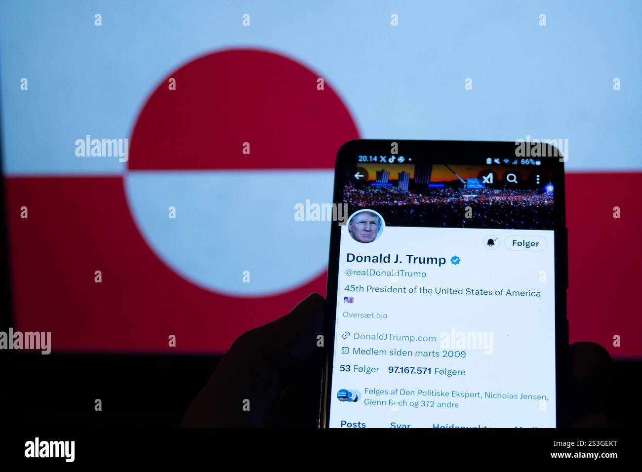 In this photo illustration, President-elect Donald Trump s account on X ...