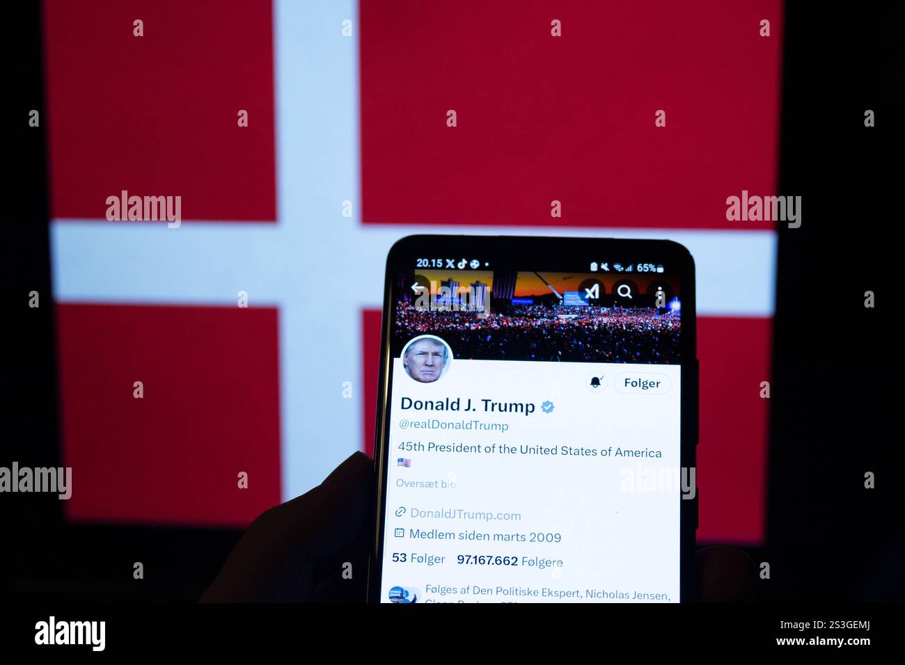 In this photo illustration, President-elect Donald Trump s account on X ...