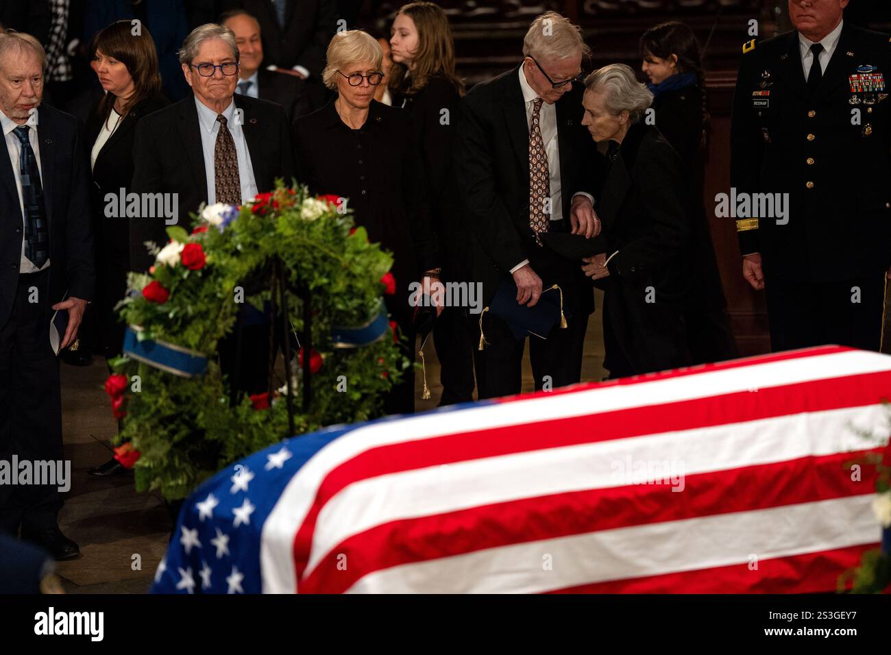 WASHINGTON, DC - JANUARY 07: The family of the late former US President ...