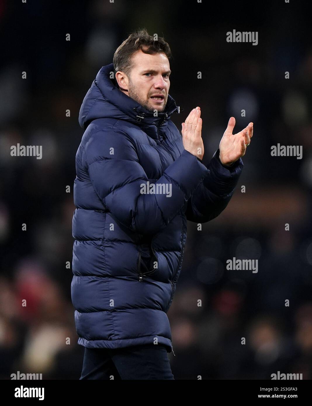 Watford manager Tom Cleverley after the Emirates FA Cup third round ...