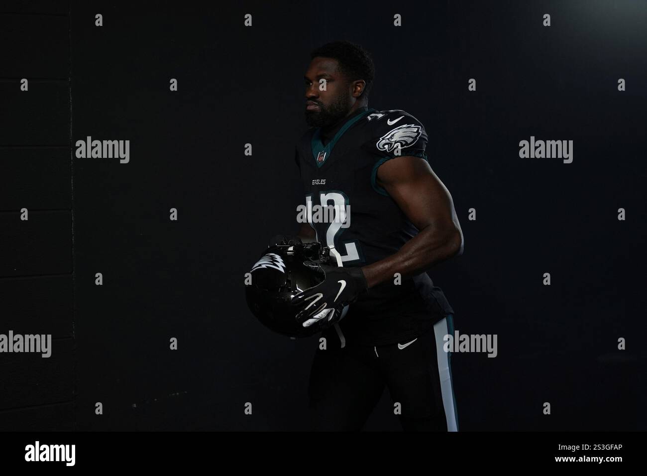 Philadelphia Eagles' Oren Burks walks off the field before an NFL ...