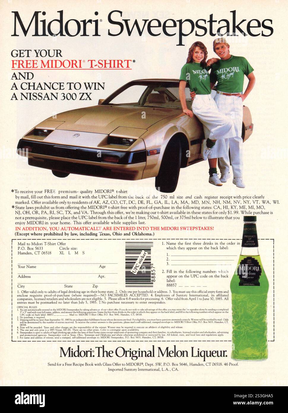 Vintage "Playboy" magazine June 1985 issue Advert, USA Stock Photo - Alamy