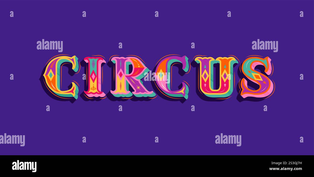 Colorful circus banner background Stock Vector Image & Art - Alamy