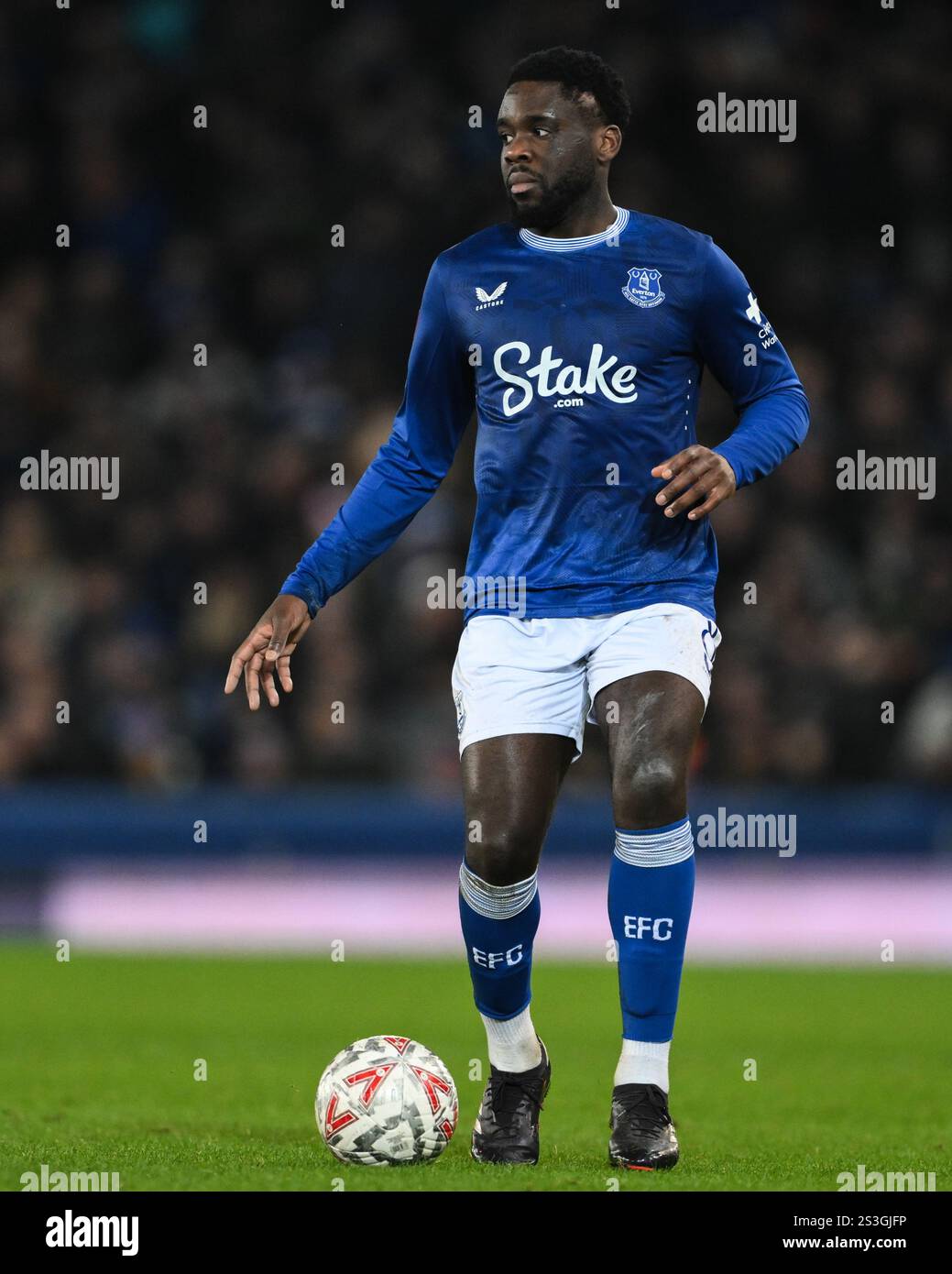 Liverpool, UK. 09th Jan, 2025. Orel Mangala of Everton during the ...