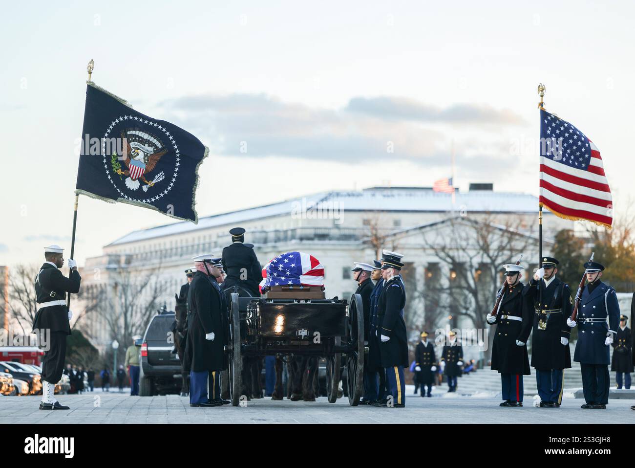 Washington, United States Of America. 07th Jan, 2025. A horse-drawn ...
