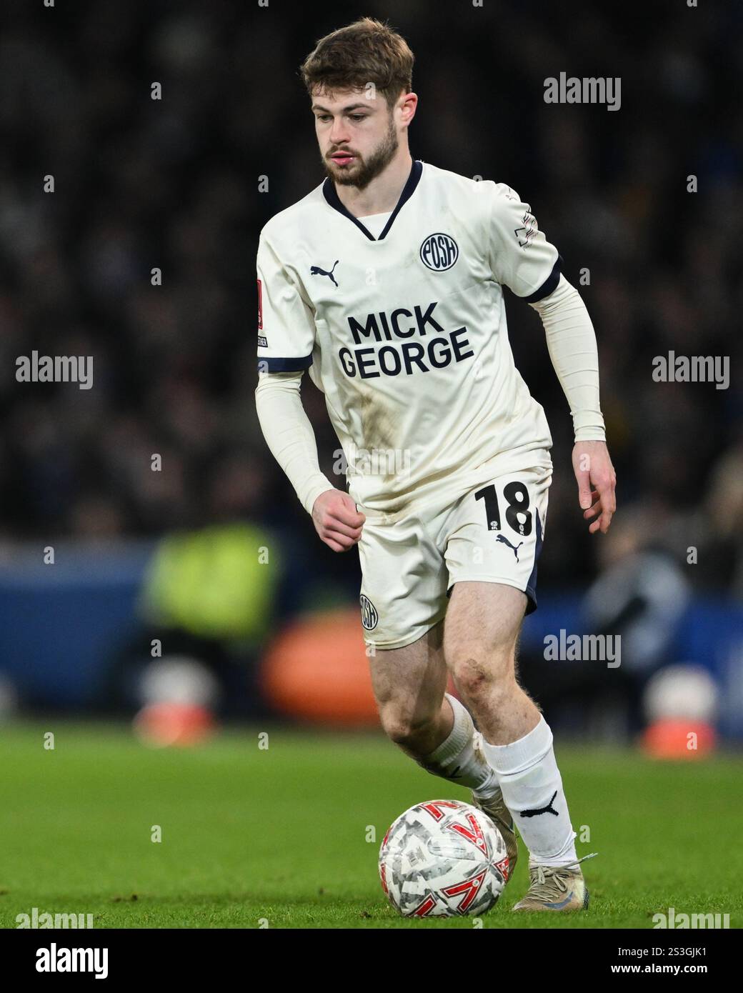 Liverpool, UK. 09th Jan, 2025. Cian Hayes of Peterborough United in ...