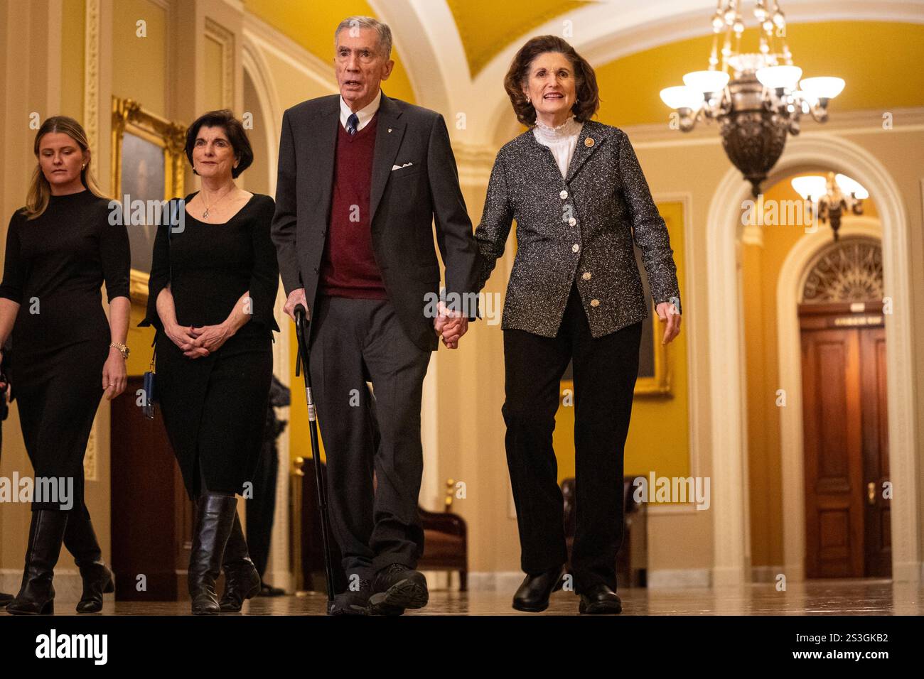 Former Senator Chuck Robb and his wife Jennifer Wickliffe Robb, LBJ's ...