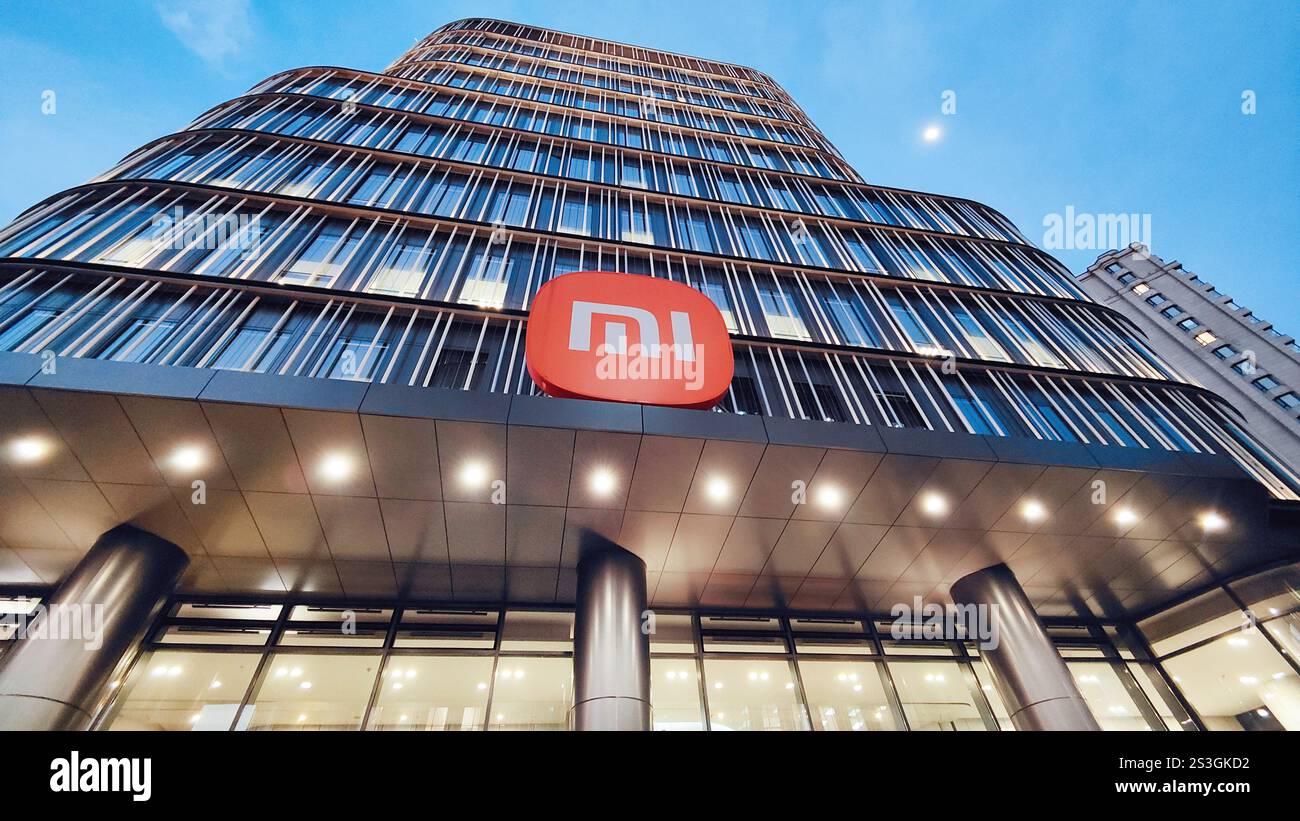 The Xiaomi headquarters building is seen in Shanghai, China, January 9 ...