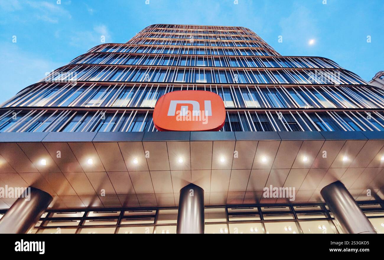 The Xiaomi headquarters building is seen in Shanghai, China, January 9 ...