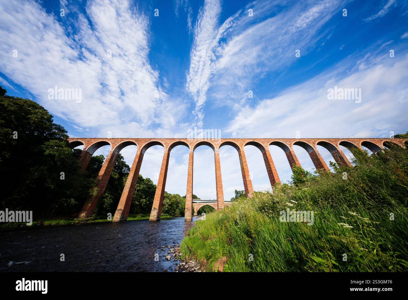 Leaderfoot Viaduct, disused Victorian feat of railway engineering ...