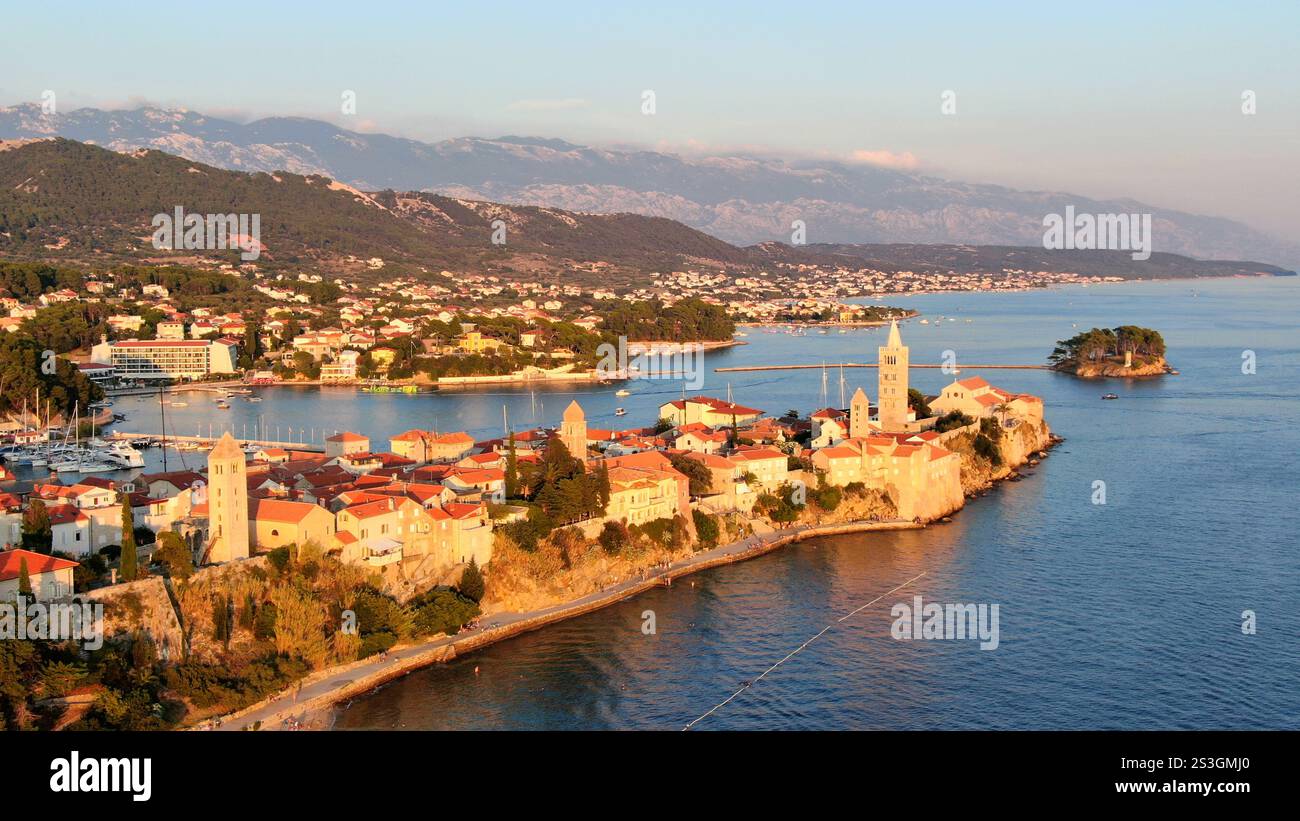 Medieval fortified city of Rab, Croatia Stock Photo - Alamy