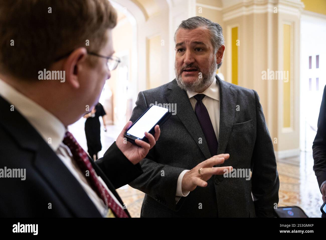Sen. Ted Cruz (R-Texas) speaks with reporters at the U.S. Capitol Jan ...