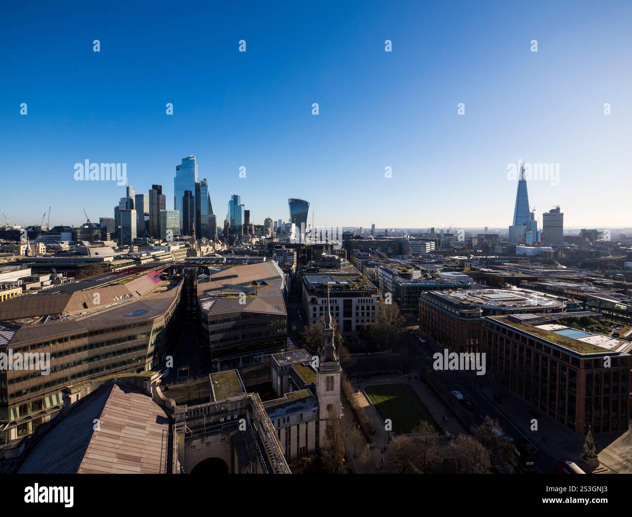 St Augustine Watling Street, and the Skyline of the City of London, and ...