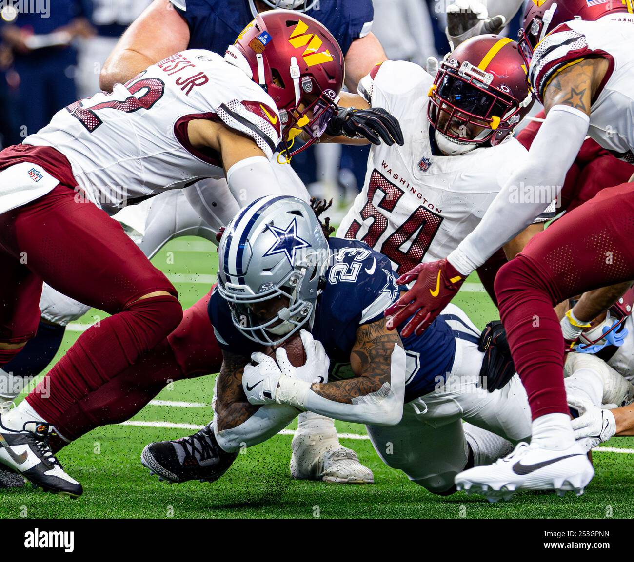 Dallas Cowboys running back Rico Dowdle (23) with the carry at the ...