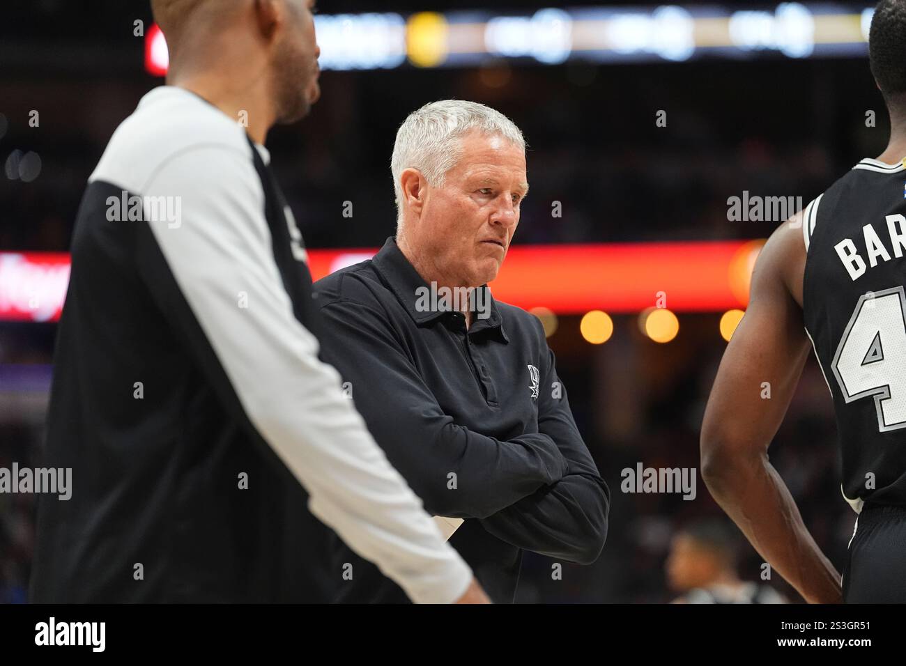 San Antonio Spurs assistant coach Brett Brown in the second half of an ...