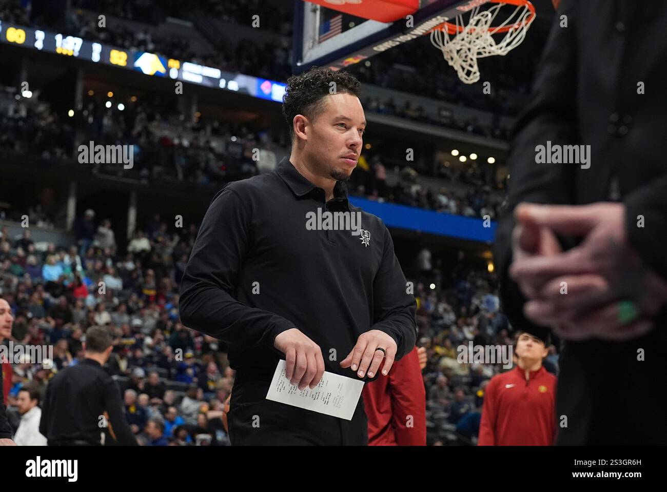 San Antonio Spurs interim head coach Mitch Johnson in the second half ...