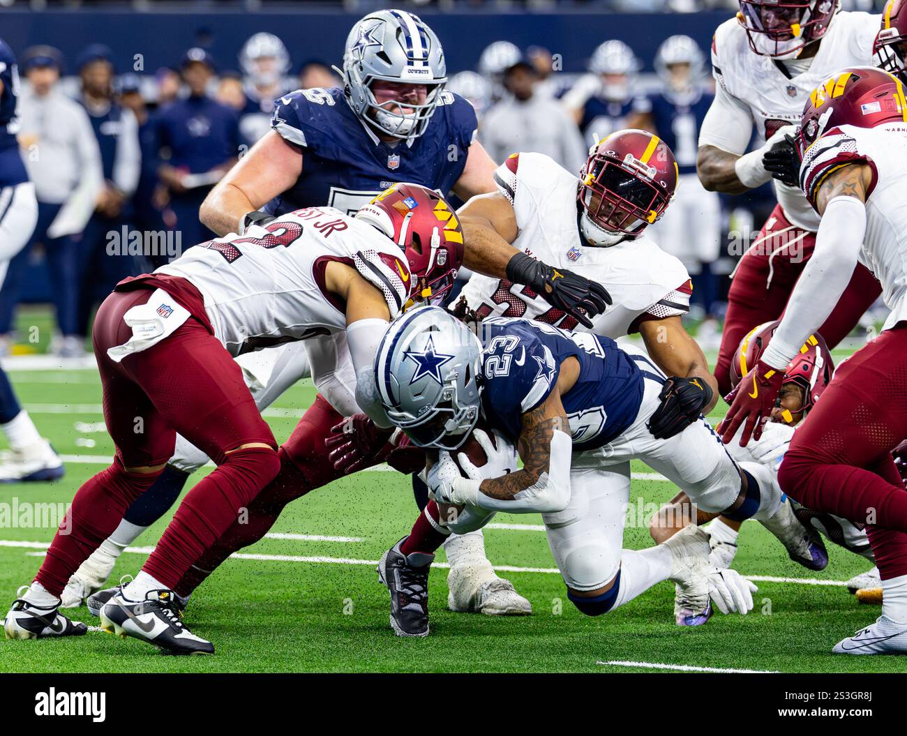 Dallas Cowboys running back Rico Dowdle (23) with the carry at the ...