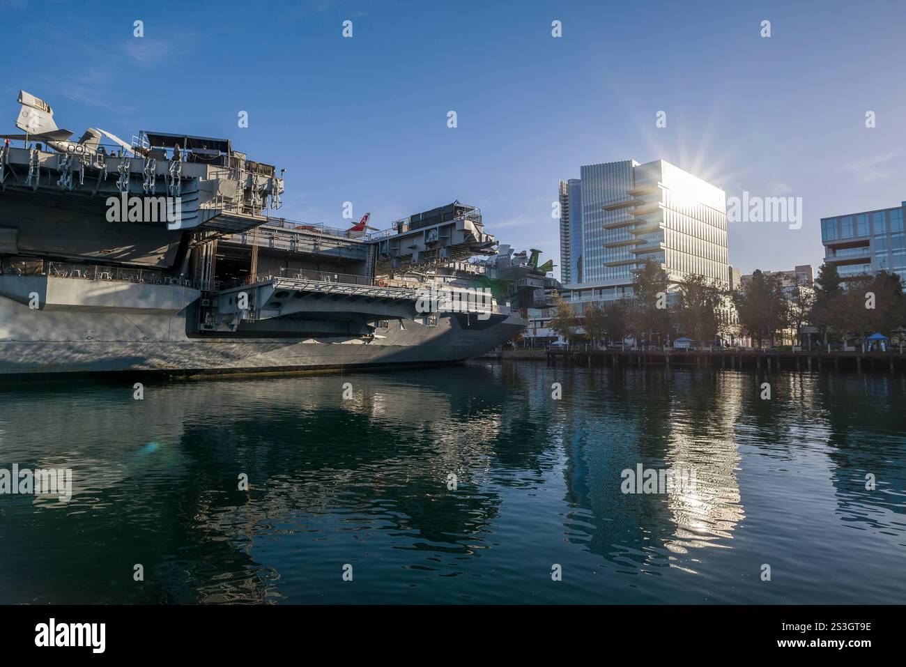 USS Midway Ship from Tuna Harbor. San Diego, California Stock Photo - Alamy