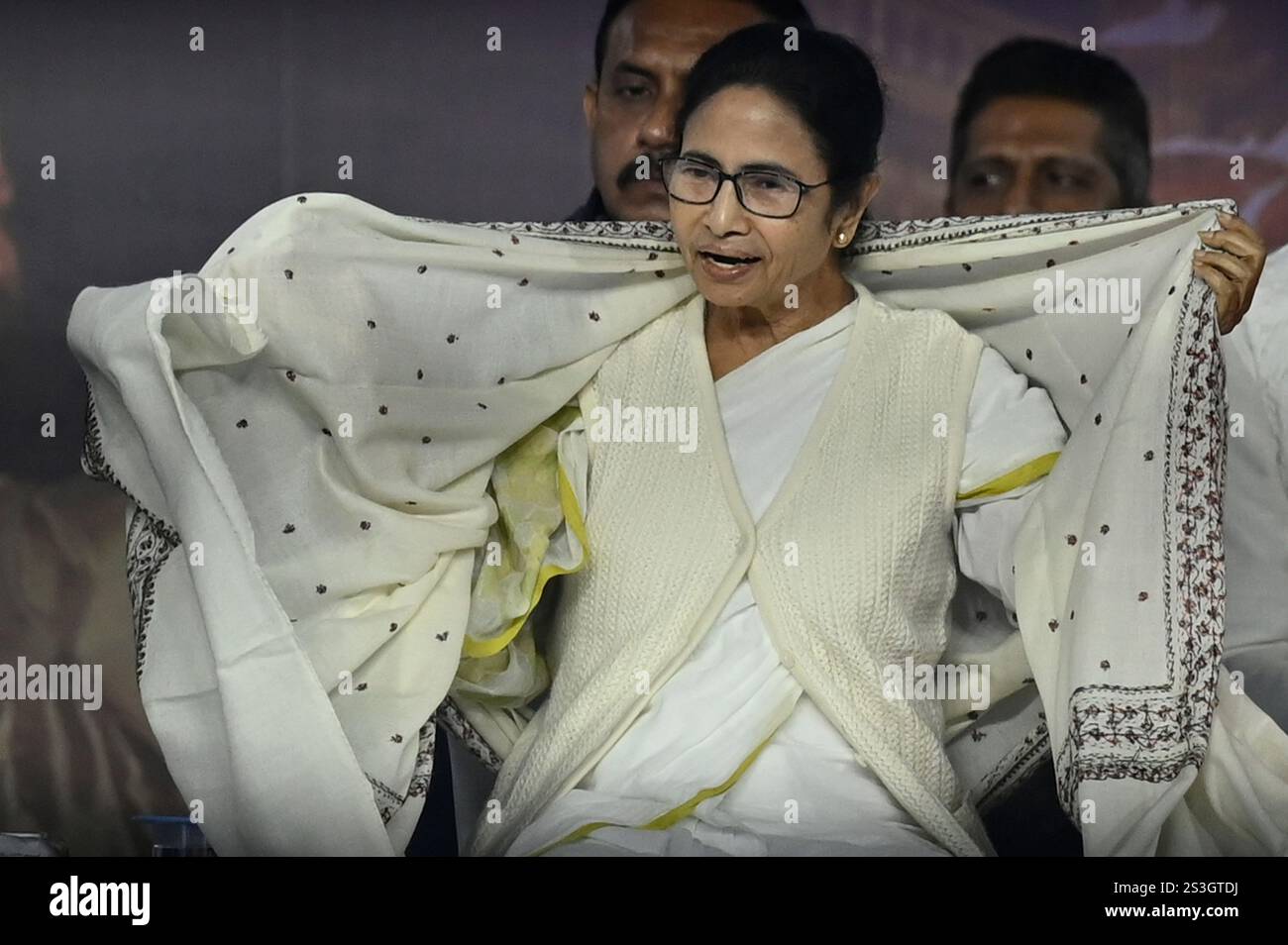 KOLKATA, INDIA - JANUARY 9: Chief Minister of West Bengal Mamata ...