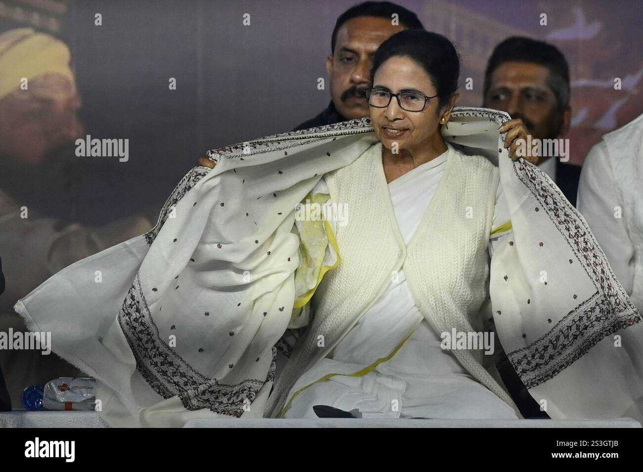 KOLKATA, INDIA - JANUARY 9: Chief Minister of West Bengal Mamata ...