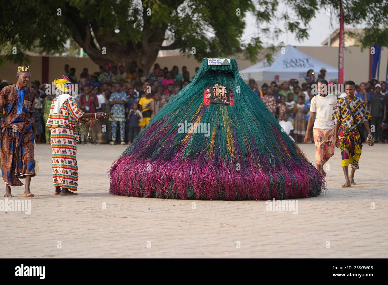 Zangbeto masquerades the traditional Voodoo guardians of the night ...