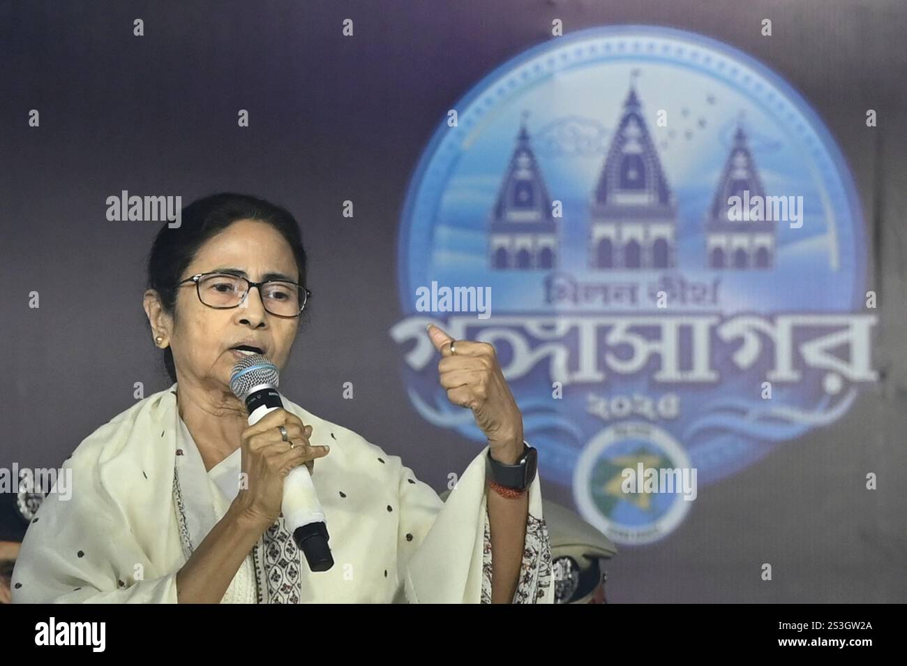 KOLKATA, INDIA - JANUARY 9: Chief Minister of West Bengal Mamata ...