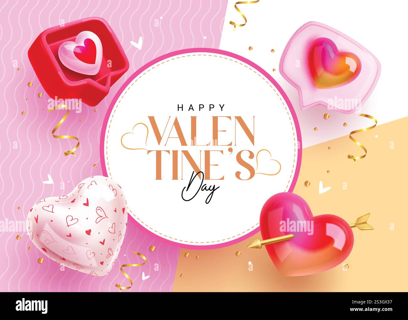 Happy valentine's day clipart background design. Valentine greeting ...