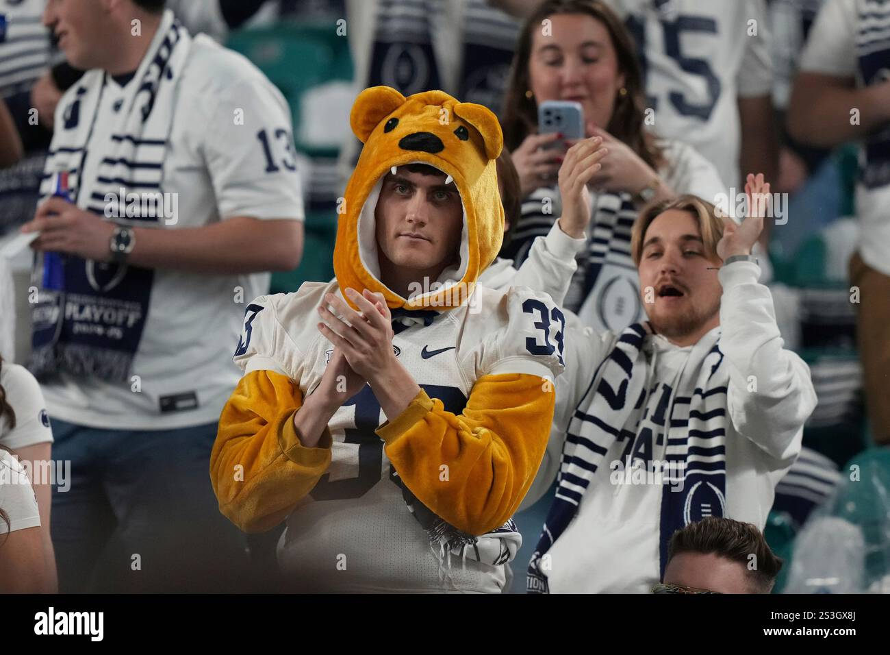 Penn State fans cheer the team before the Orange Bowl NCAA College ...