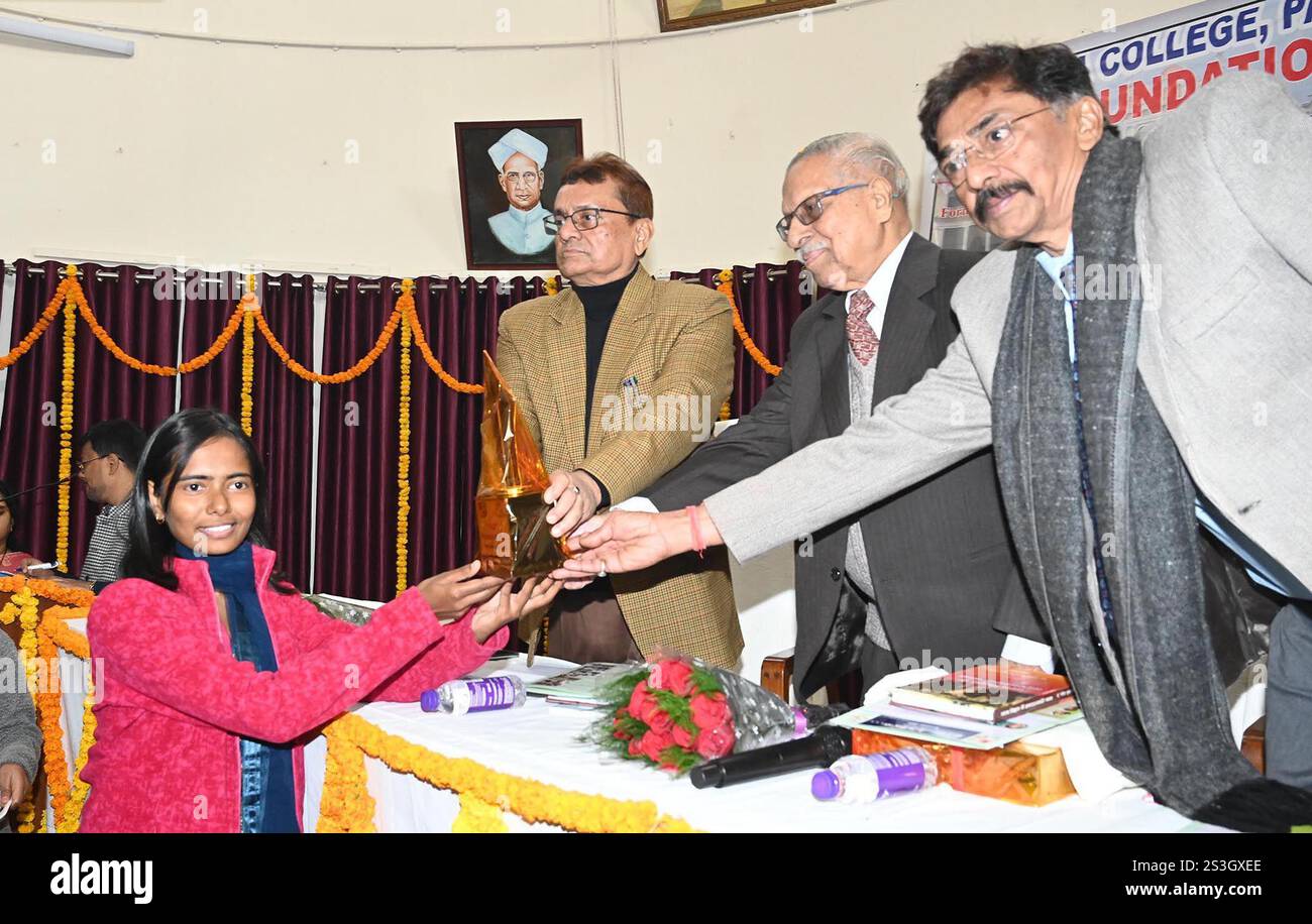 Patna, India. 09th Jan, 2025. PATNA, INDIA - JANUARY 9: Vice Chancellor of Patna University Prof ...